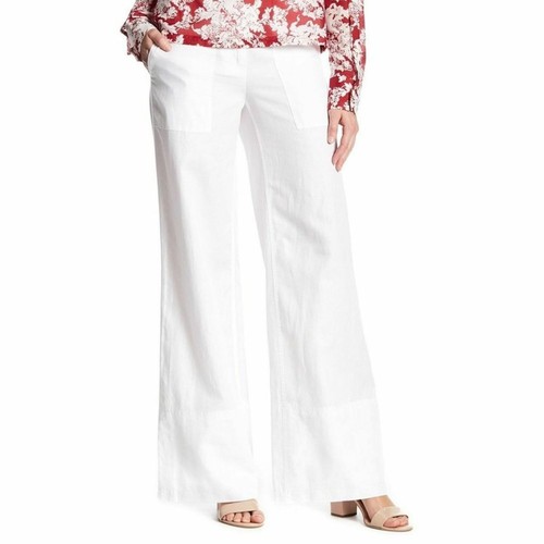 Robert Rodriguez Pants Women Size 6 Basic White Wide Leg | eBay