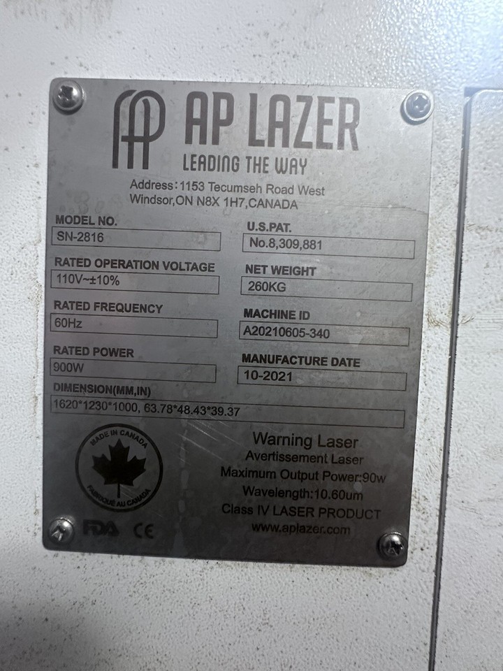 SN28/16 AP laser 100 Watt engraver machine | eBay