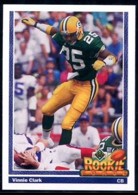 1991 Upper Deck Rookie Force Vinnie Clark #645 Green Bay Packers RC | eBay