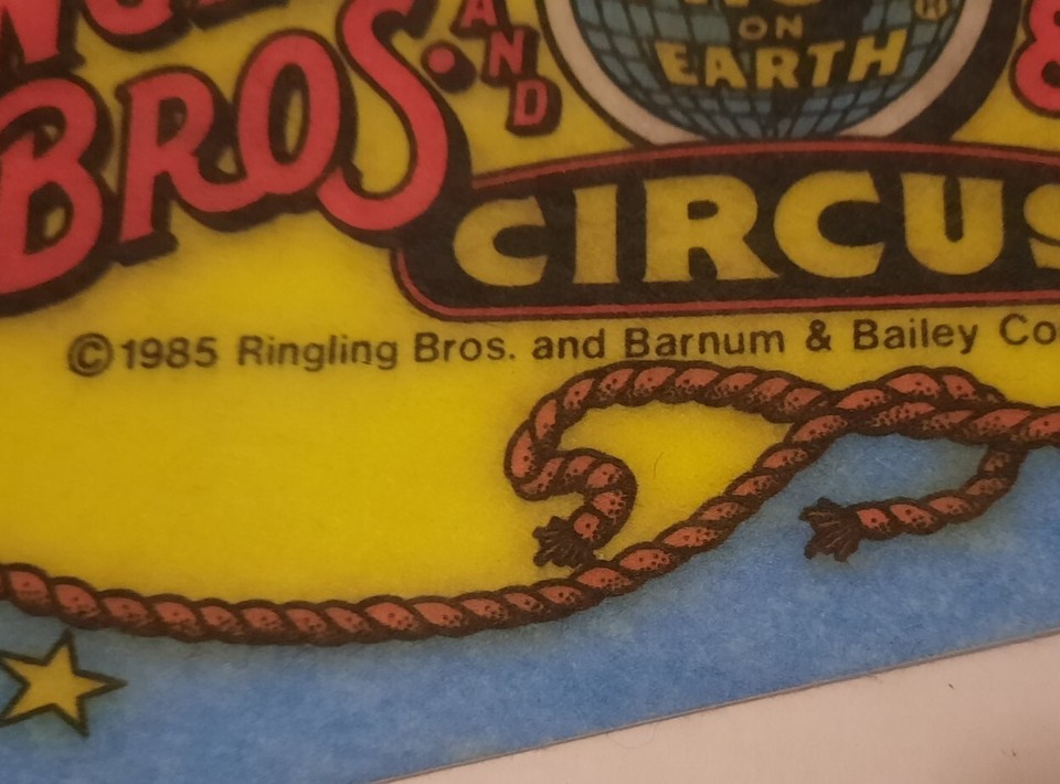 Vintage Ringling Bros Barnum Bailey Circus Pennant Flag 1985 | eBay