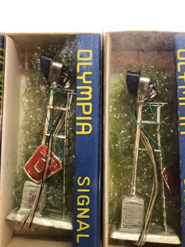 Package of 8 Olympia Brass HO Scale Assorted Vintage Railroad Signals ...