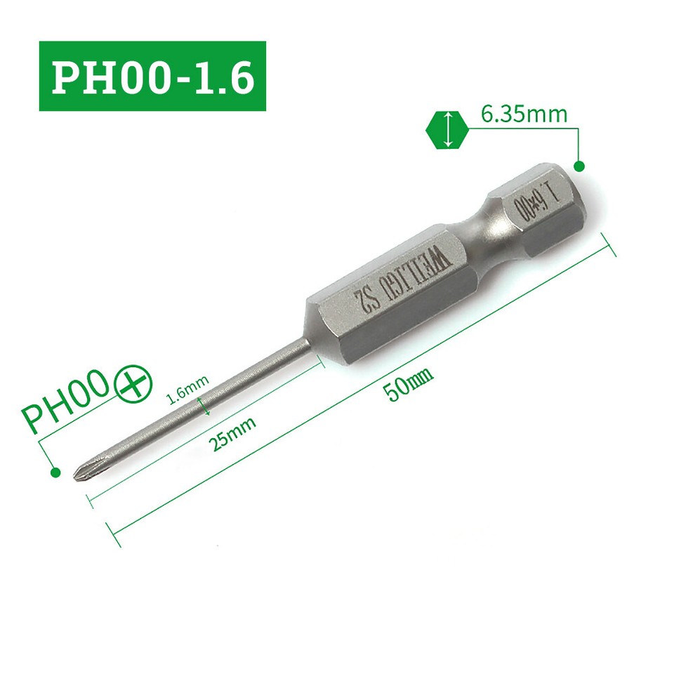 Bits For screwdriver set electric S2 PH2 Ph00 Ph0 Drill Magnetic Bit ...