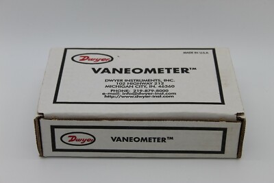 DWYER 480 VANEOMETER AIR VELOCITY METER 25-400 FPM SWING VANE ...