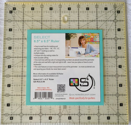 New For Left-handed People Non-Slip Quilting Ruler 6.5" x 6.5" by ...