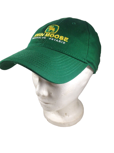 John Moose Thessalon Ontario Embroidered Green Canvas Ball Cap | eBay
