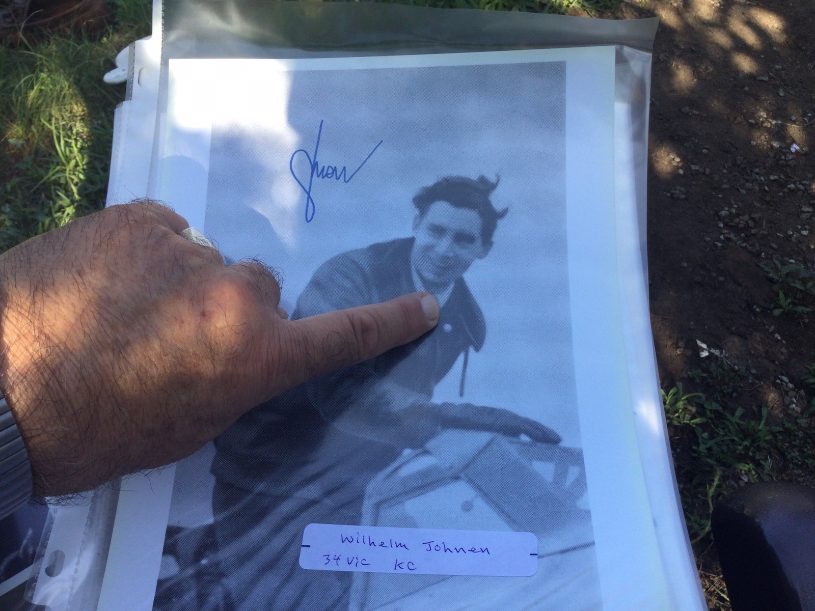 WWII German 34 Victories Autographed Photograph Wilhelm Johnen No ...