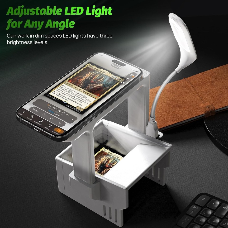 Card Scanner Pro For Trading Card MTG Card Scanner Stand LED Light ...