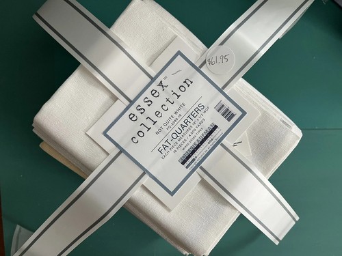 Robert Kaufman ESSEX cotton / linen “Not Quite White” Fat Quarter ...