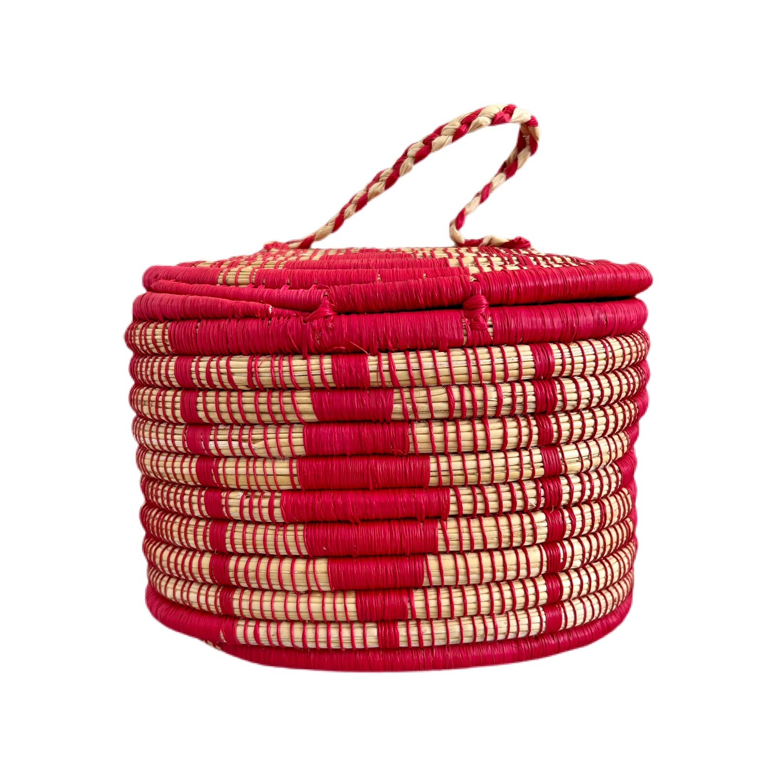 VTG Oval Basket Lidded Woven Handbag Storage Latch Folk Art Bohemian ...