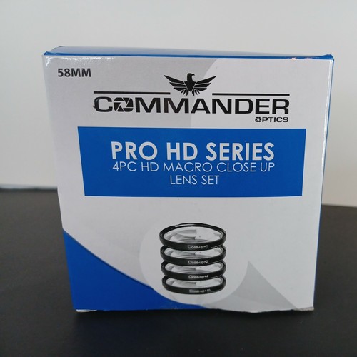 (4-Pk) Commander Elite Optics HD Macro Close Up Filter Set 58mm | eBay