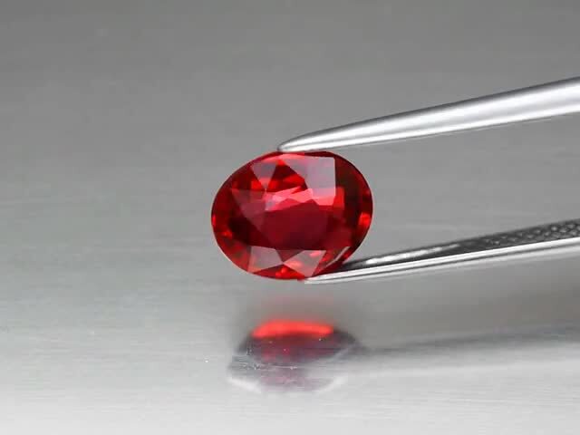 2.00ct 8x6.7mm VS Oval Orangish Red Ruby Gemstone, Tanzania | eBay