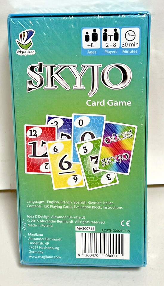 Skyjo Card Game Magilano 2015 MA300715 Factory Sealed New | eBay