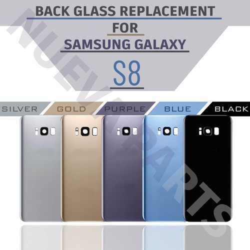 Nueva Parts for Samsung Galaxy S8 Back Glass Replacement Cover with ...