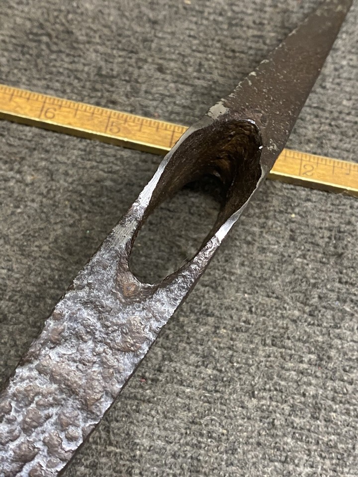 ANTIQUE MINERS COAL MINING TOOL PICK AXE HEAD WITH LUGS HARD ROCK GOLD ...