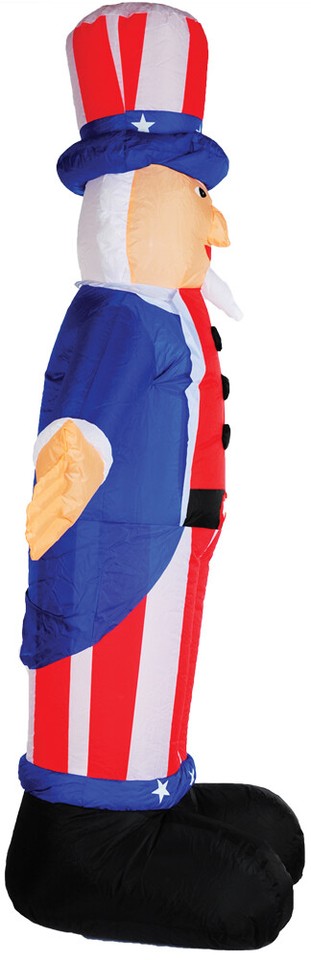 Home Holiday INFLATABLE AIRBLOWN UNCLE SAM 6 FT LED Light Up Patriot ...