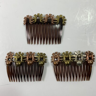 Vintage 3 Hair Combs made in Mexico 2 1/2” long x 2” tall | eBay