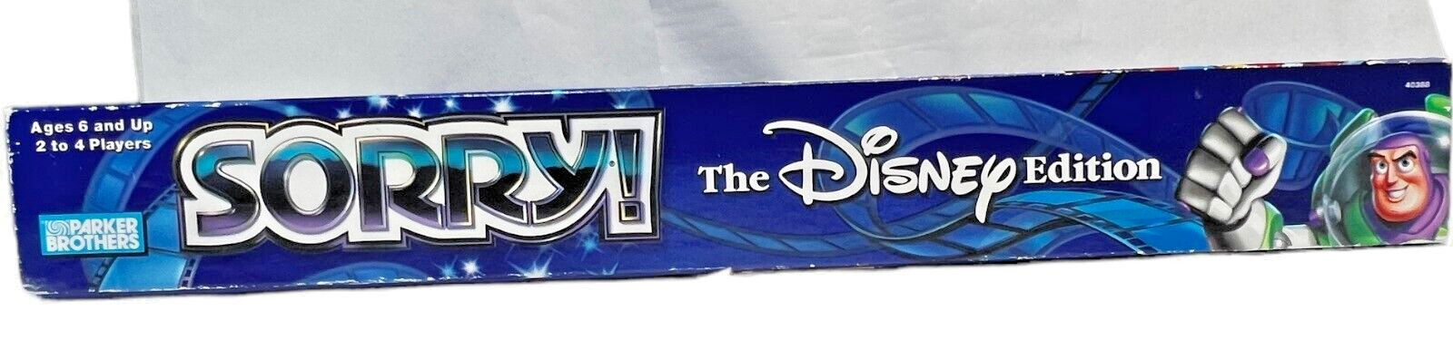 SORRY Disney Edition Parker Brothers Board Game 2001 Featuring Disney ...