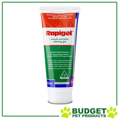 Rapigel Muscle And Joint Gel Tube For Dogs And Horses 200gm | eBay ...