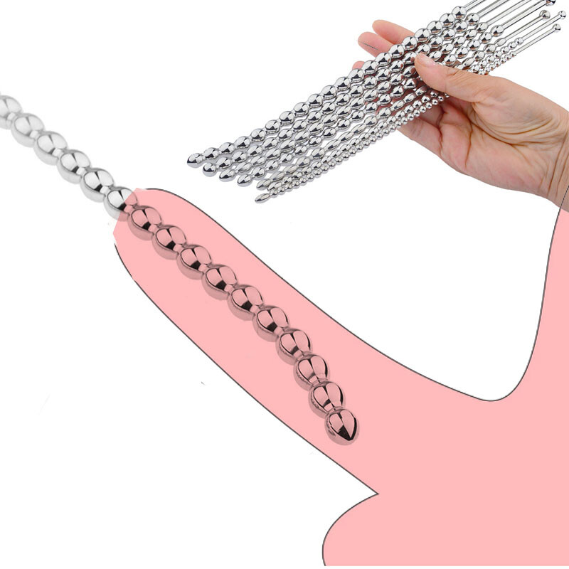 Male 21cm Long Stainless Steel BDSM Sounding Penis Stecker Stretcher ...