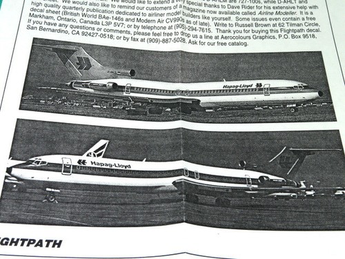 D Flypass 1/144 44-205 Hapag-Lloyd B727-100/200 | eBay