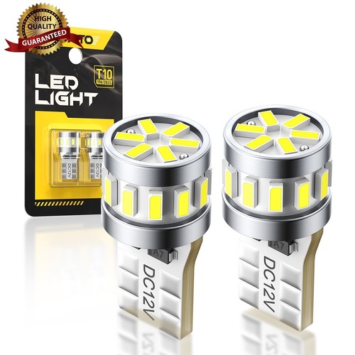 1/2SET LED 194 Bulb 6500K White 168 2825 W5W T10 Interior Car Bulbs ...