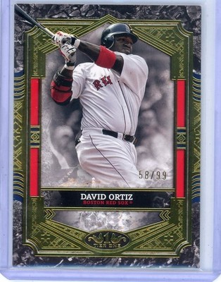 2025 TOPPS TIER ONE BASEBALL GOLD Big Papi #58/99 Boston RED SOX Davie ...
