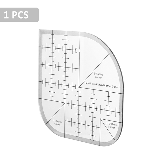 Acrylic Curved Corner Cutter, Creative Sewing Ruler, Quilting Ruler ...