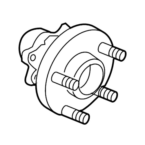 Genuine OEM Front Wheel Bearing and Hub Assembly For Nissan 402026SA0A ...
