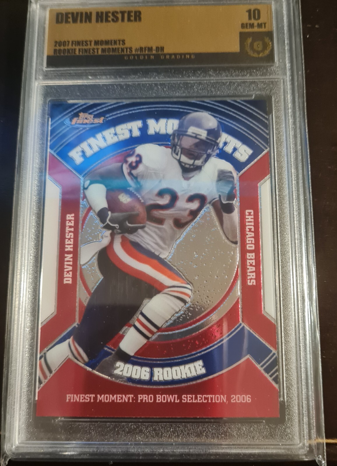 2007 Devin Hester Topps Finest Rookie #RFM-DH GRADE 10 - HOF🔥📈 | eBay