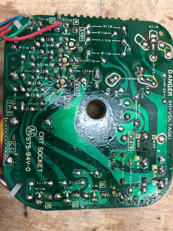 Electrohome G07-CB0 arcade CRT monitor DEFLECTION BOARD and NECK BOARD ...