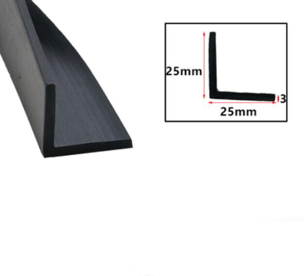 1 Meter L shaped silicone rubber seal strip door edge guard furniture ...