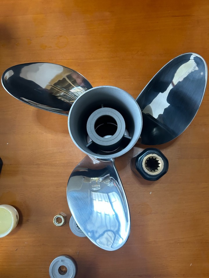 Raker 13.5*20P interchang boat prop for yamaha and OMC 70-90hp motors ...