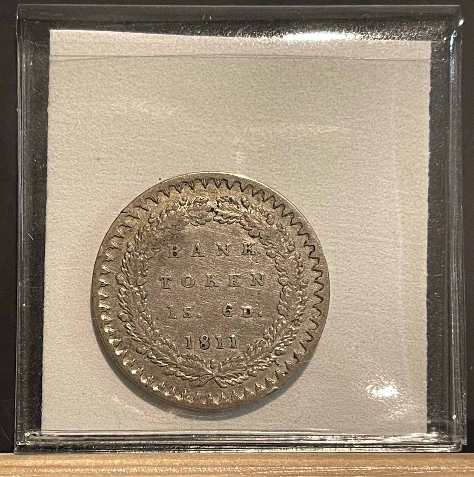 GREAT BRITAIN BANK OF ENGLAND 1 Shilling 6 Pence 1811 Token, Original ...