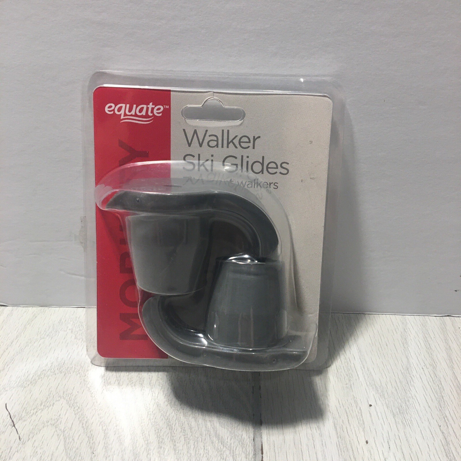 NEW Walker Ski Glides Gray 1 Pair Upturned Front Lip Walker Accessories ...