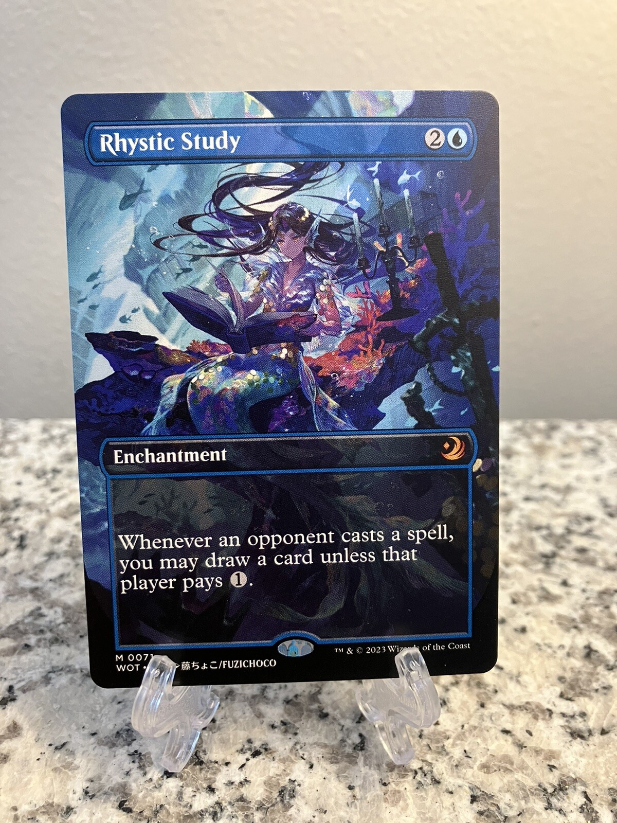 MTG Rhystic Study Wilds of Eldraine: Enchanting Tales 0071 Regular ...