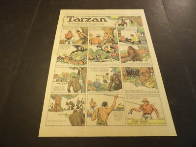 Tarzan by Rex Maxon - May 24, 1931 - 1st Year Sunday - Full-Size | eBay