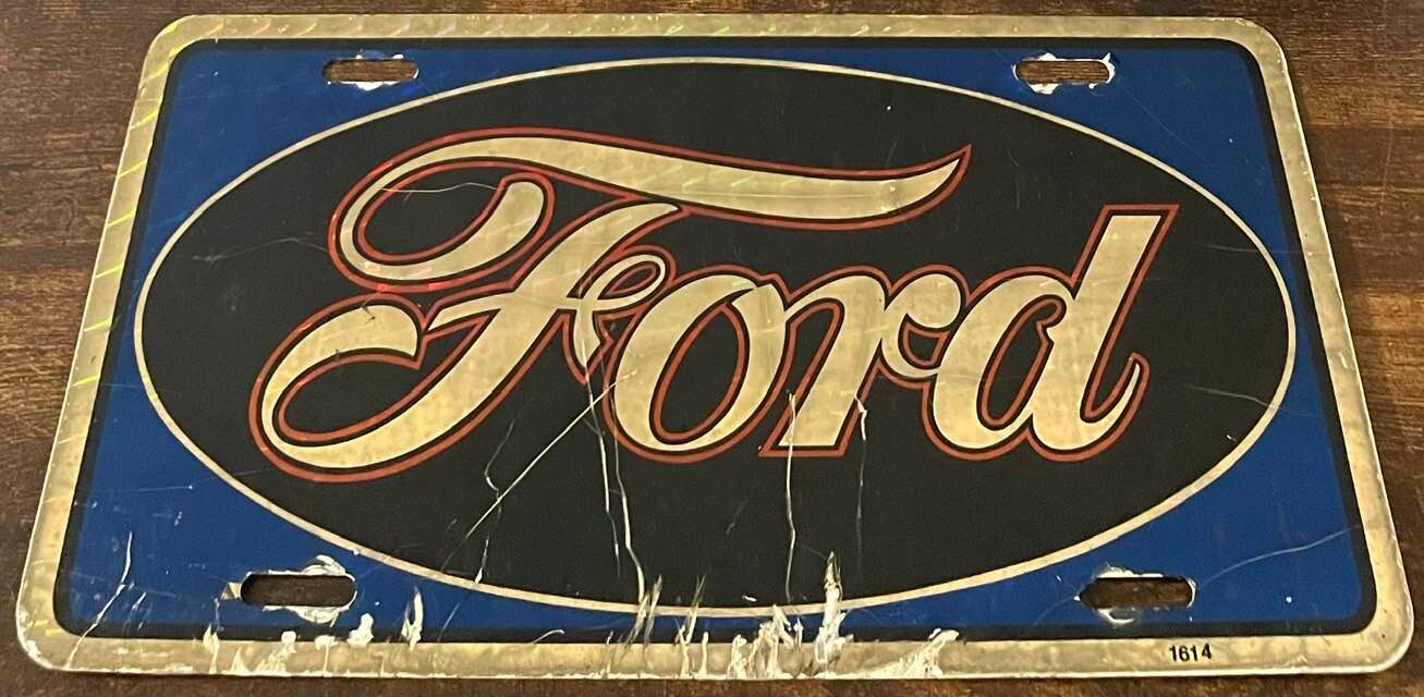 Vintage Ford Prismatic Booster License Plate FOMOCO Motorsports Racing ...