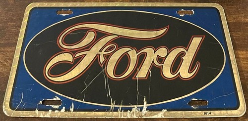 Vintage Ford Prismatic Booster License Plate FOMOCO Motorsports Racing ...