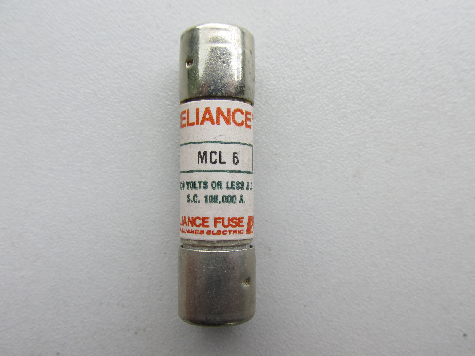 Reliance Fuse MCL6 Fast Acting 6 Amp 600V Buss KTK6 NEW!!! Free ...