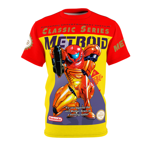 METROID 1986 NES Retro Vintage Nintendo Video Game Cover T-Shirt | eBay