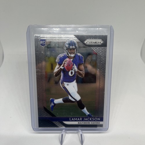 2018 Panini Prizm Lamar Jackson Rookie Card RC #212 Baltimore Ravens | eBay