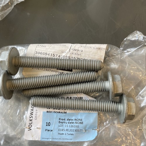 Genuine VW 4x Steering Rack Subframe Bolt Golf Mk5 Mk6 Jetta Passat ...