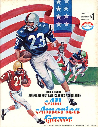 10th Annual All America Game June 1970 Program 38393 | eBay