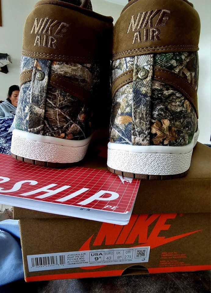 Nike Air Jordan 1 Air Ship PE SP x Realtree Camo' FD1324-900 Men’s size ...