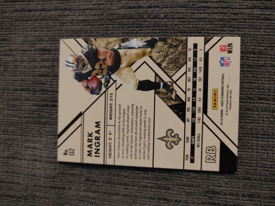 2018 Panini Gold. Standard. Rose Mark Ingram #112 Numbered 16 / 25 | eBay