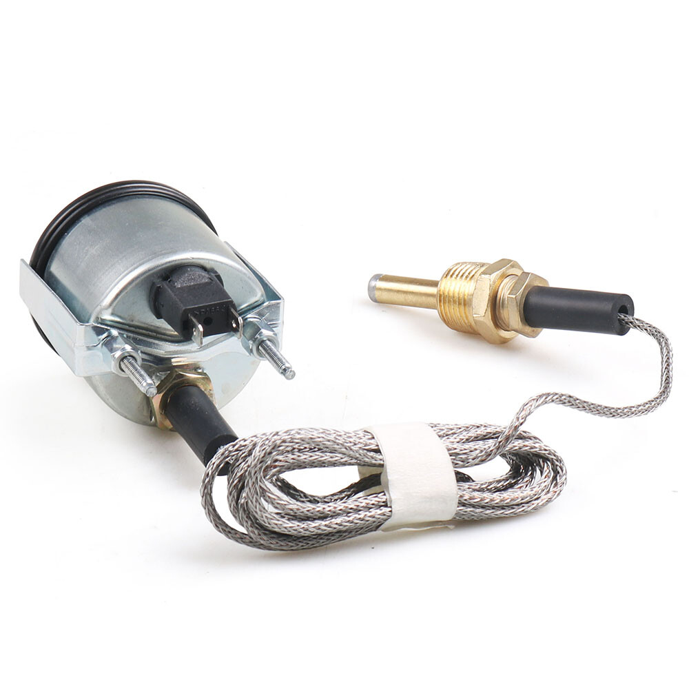 2" 52mm Pointer Mechanical Water Temp Gauge Meter 40-130℃/110-265 ...