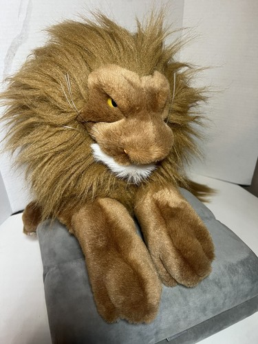 Folkmanis Lion Stuffed Animal Puppet Large 16" Long Plush Hand Toy ...