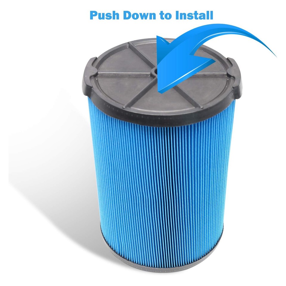 For RIGID Shop Vac Filter Reusable 3 Layer Washable 5 Gal Wet Dry ...