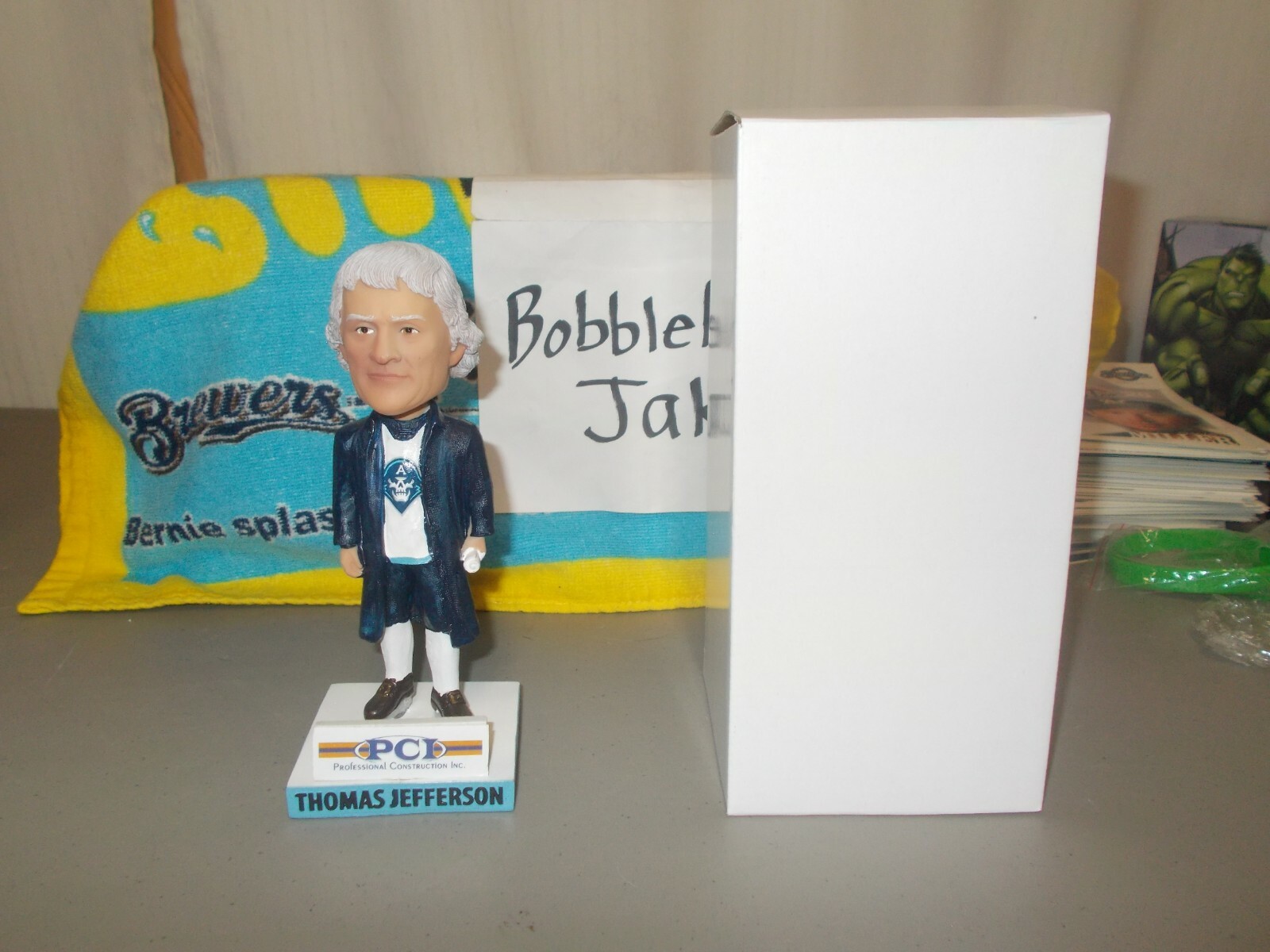 NIB 2018-19 PRESIDENT THOMAS JEFFERSON MILWAUKEE ADMIRALS BOBBLEHEAD ...