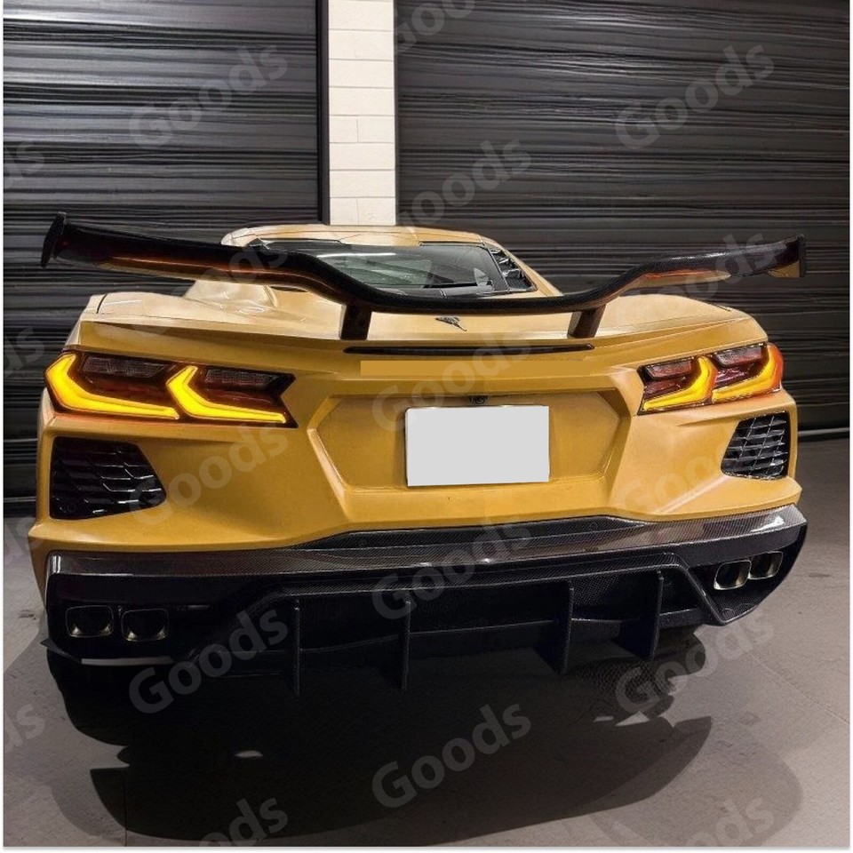 Real Carbon Fiber Trunk Lid Car Spoiler Wing For 20-24 Chevrolet ...